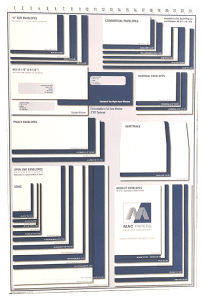 Envelope Size Wall Chart